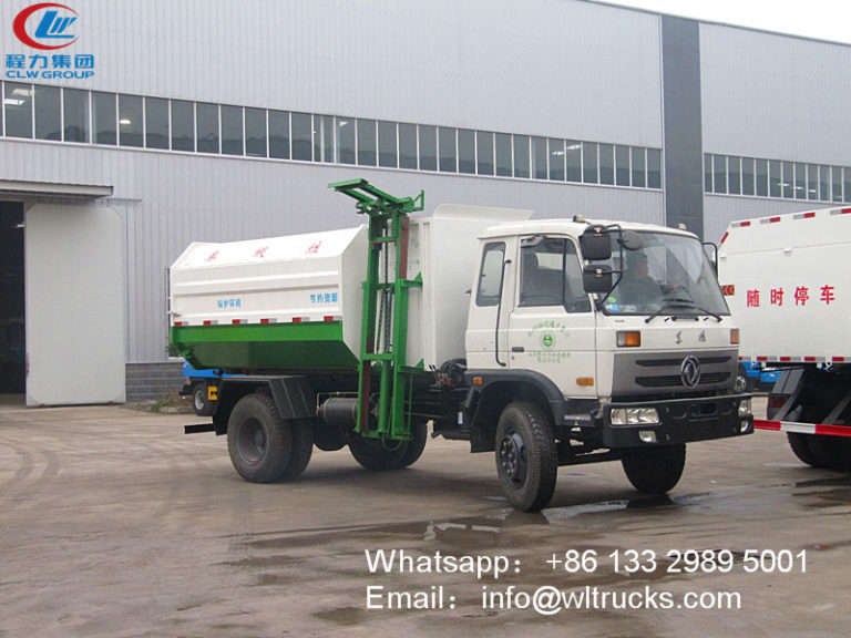 Dongfeng 10000 liter to 15000liters hanging bucket garbage truck - fuel ...