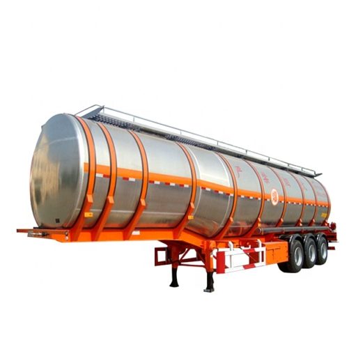 3 axles Stainless Steel fuel oil trailer （35000liters to 65000liters ...