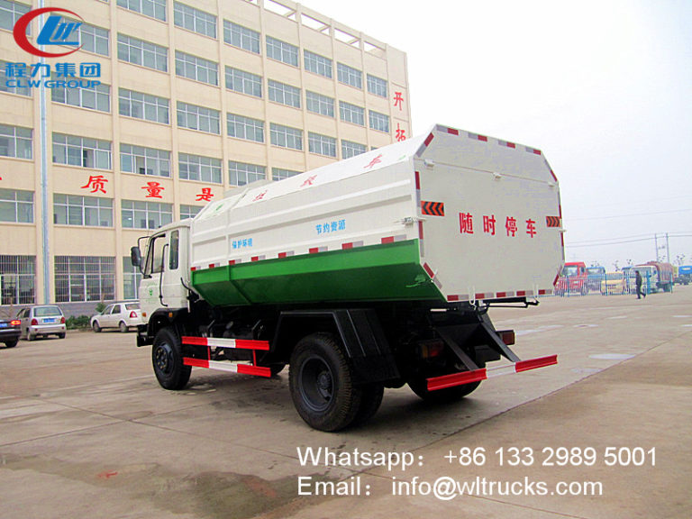 Dongfeng 10000 liter to 15000liters hanging bucket garbage truck - fuel ...