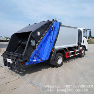 FAW 8000 liter compactor Garbage truck - fuel truck,sewage suction ...