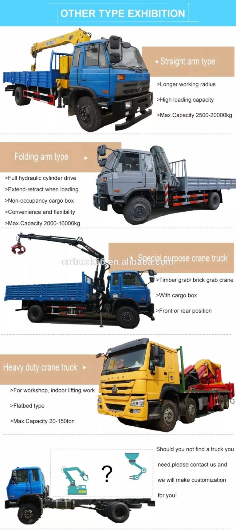 JMC Double row 2ton truck cranes for sale - fuel truck,sewage suction ...