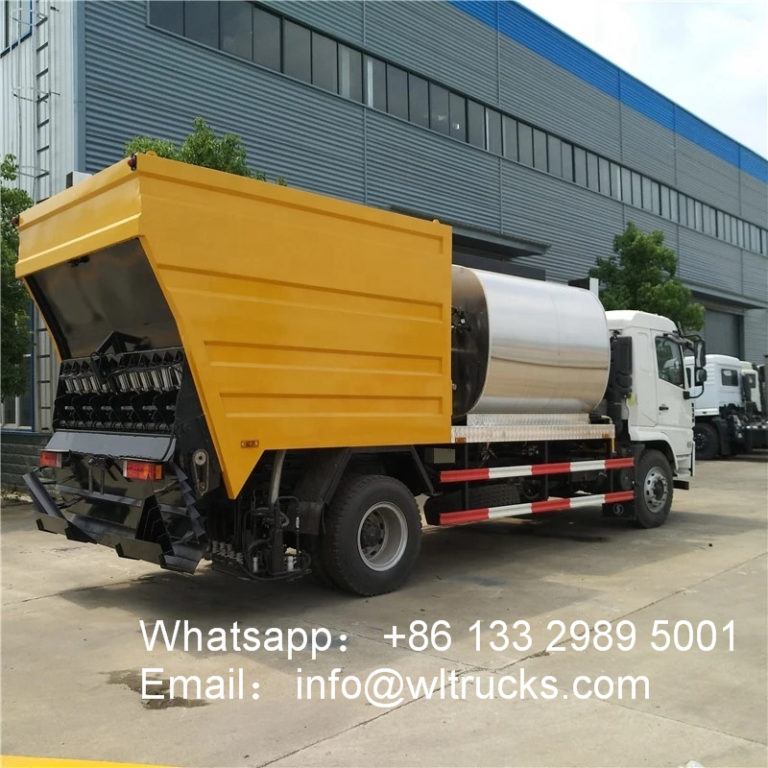 FAW 6m3 Bitumen Tank and 8m3 Gravel Tank Synchronous Chip Sealer ...