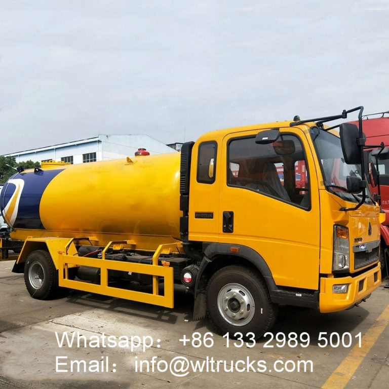 Sinotruk Howo 5000liter lpg delivery truck - fuel truck,sewage suction ...