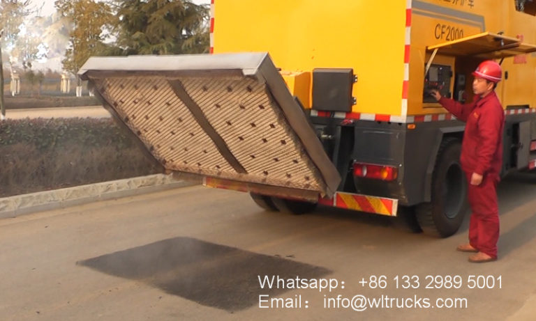 Dongfeng asphalt Road pothole Hot regeneration repair truck - fuel ...
