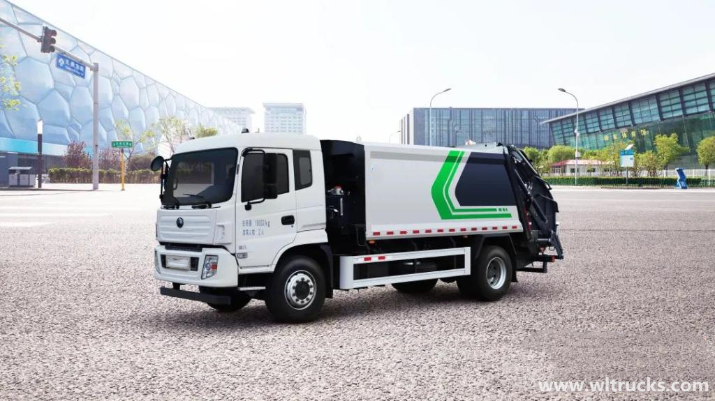 18 ton garbage compactor truck doubles garbage disposal efficiency