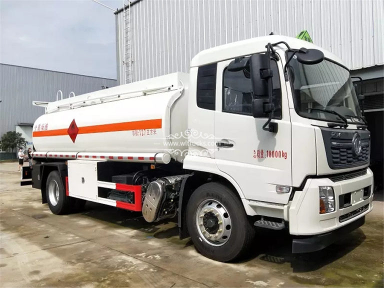 6 wheel Dongfeng 15cbm refuel tank truck