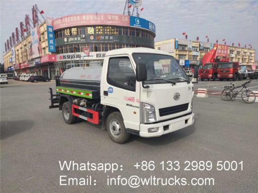 FAW mini 3 ton water tank trucks - fuel truck,sewage suction truck ...