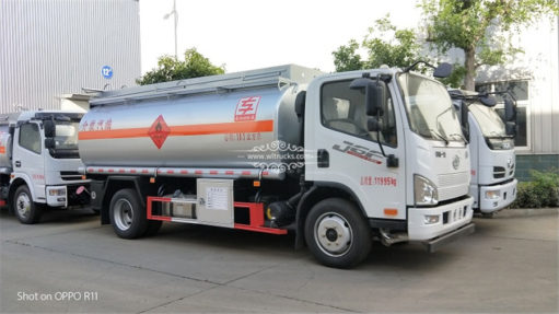 FAW 3000 gallon fuel tanker truck