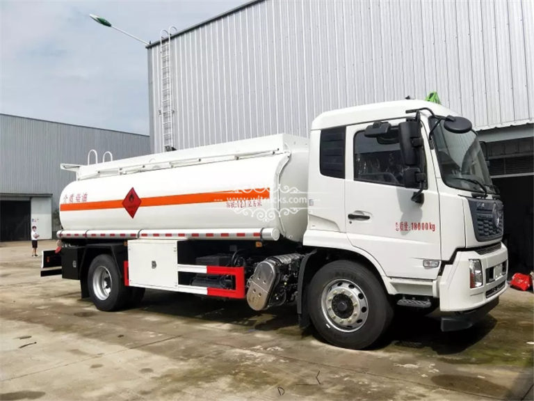 6 wheel Dongfeng 15cbm refuel tank truck