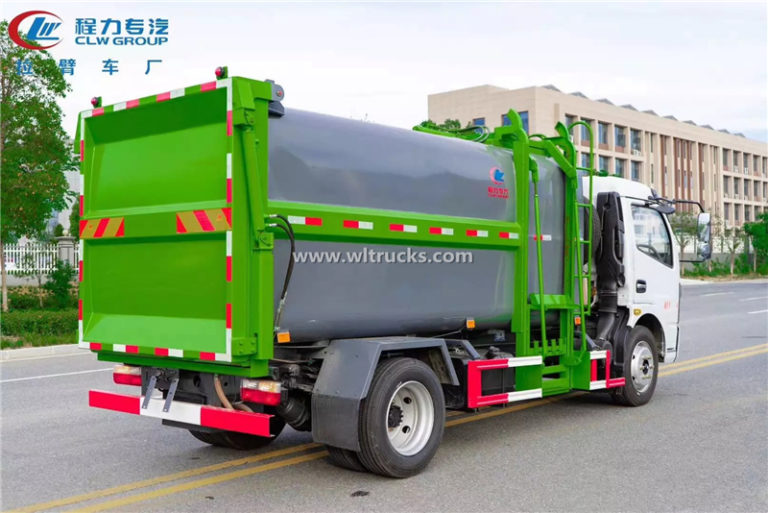 10cbm Side mounted hanging bucket garbage compactor truck