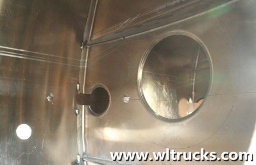 Production process of aluminum alloy fuel tank truck tank body