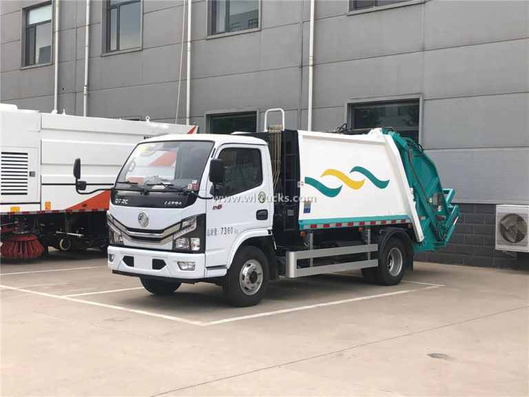 Dongfeng 5 tons rear loading garbage compactor truck