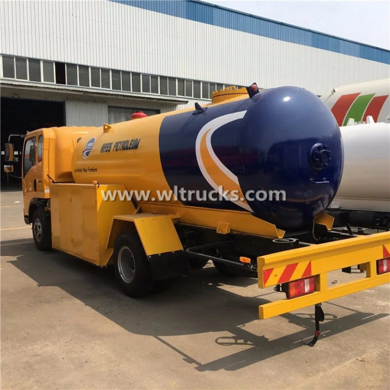 4x2 Howo 6 ton Lpg Gas Bobtail Tanker Truck