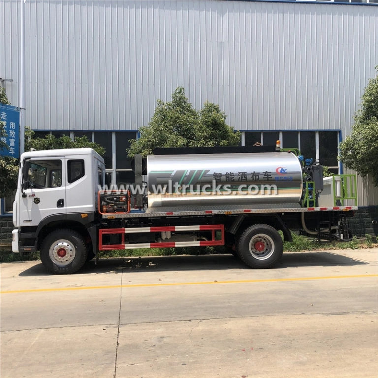 Howo 12cbm Stainless Steel Bitumen Tank Truck