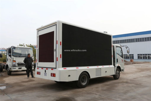 Howo Light Duty Mobile LED Billboard Advertising Truck