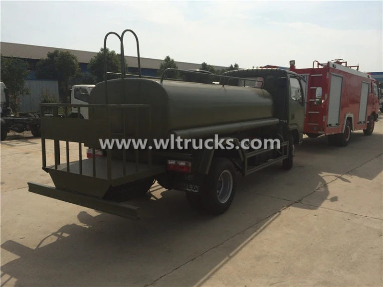 4WD DFAC 5000L stainless steel Water Carting Truck