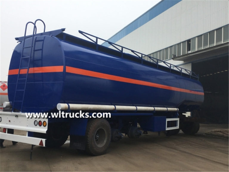 3 axles 50m3 fuel oil bowser tank trailer