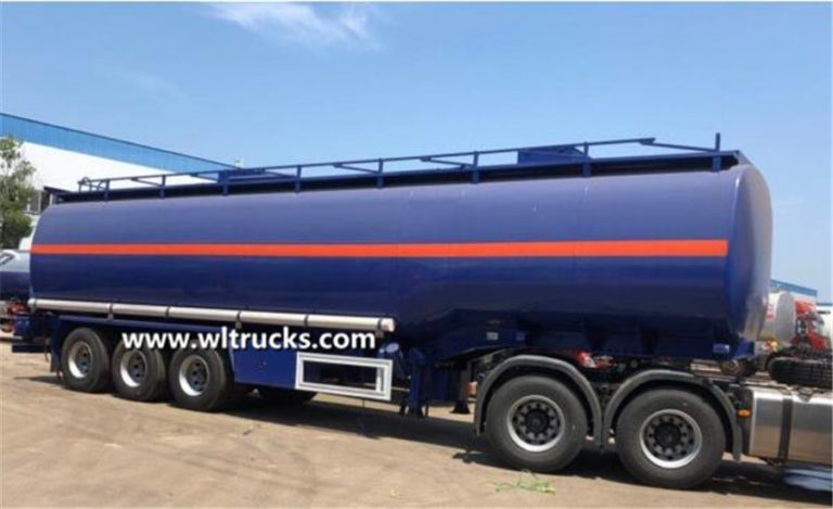3 axles 50m3 fuel oil bowser tank trailer