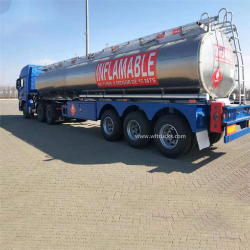 48cbm aluminum jet a1 aviation fuel tank trailer