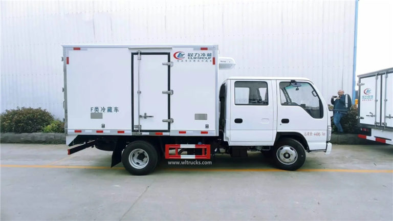ISUZU NHR double cabin 3 ton cold box truck