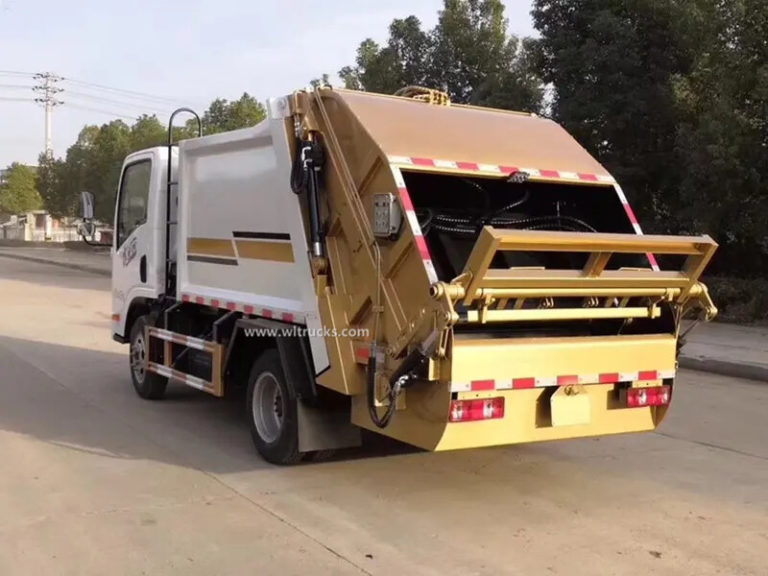 FAW 5cbm mini compactor garbage truck