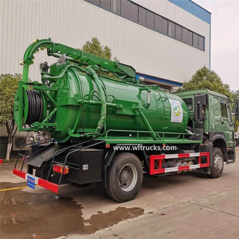 HOWO 12000L suction amd jetting truck