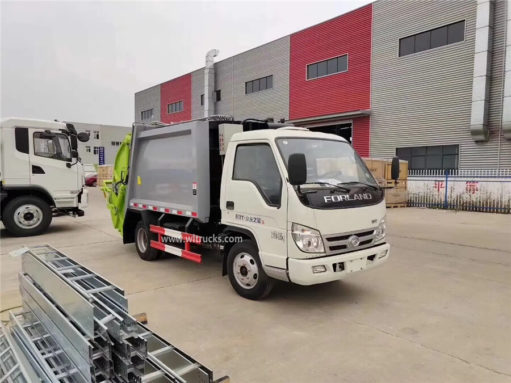 Forland 3cbm mini waste compactor truck