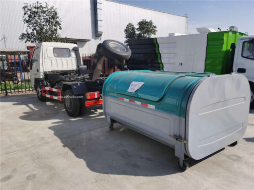 Foton 3 ton garbage container truck
