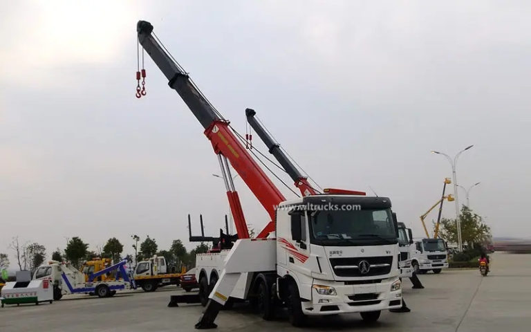 12 wheel North Benz 60 ton rotator tow truck
