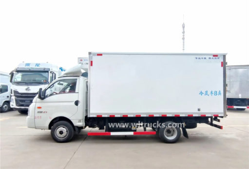 6 wheel KAMA petrol 12m3 cold delivery truck